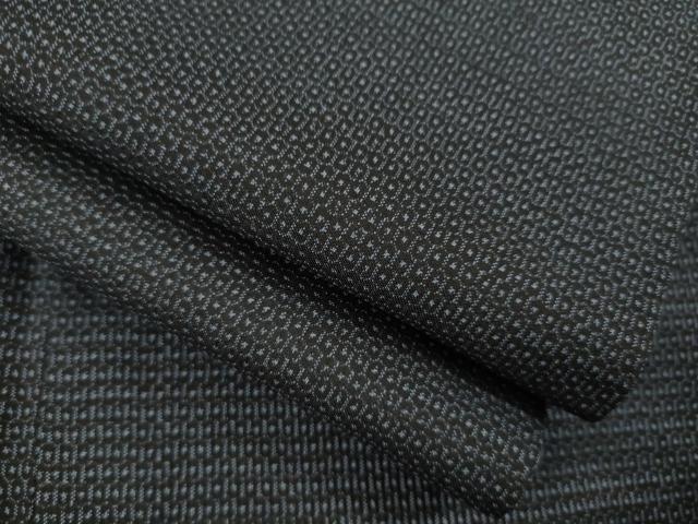 平和屋着物●男性　本場大島紬　120亀甲　総詰め　正絹　逸品　AAAZ4817ck