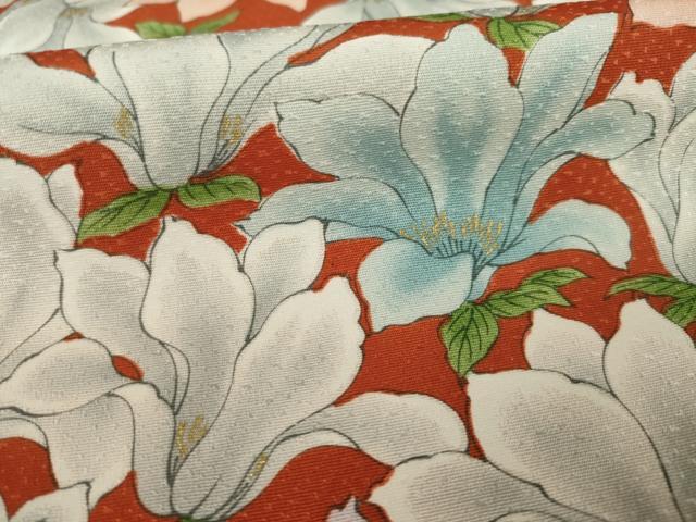 平和屋着物○上質な小紋 手描き 花尽くし 正絹 逸品 未使用 AAAZ4840ck