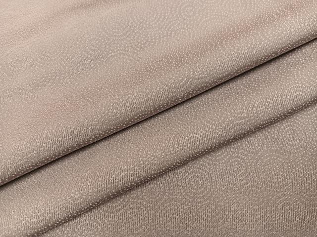 平和屋着物●上質な色無地　丸地紋　薄柿色　正絹　逸品　AAAZ4893ph