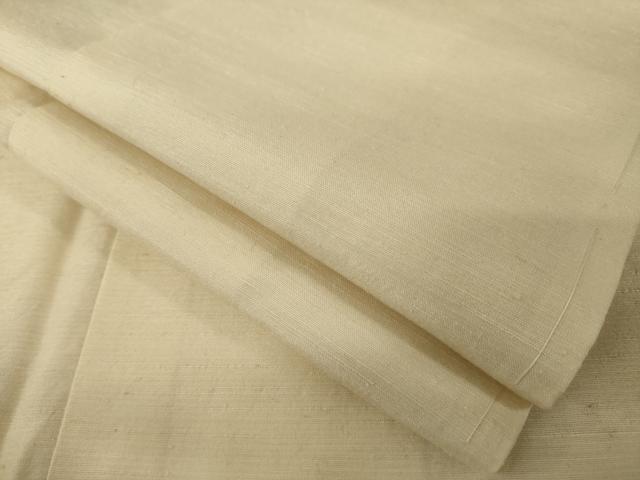 平和屋着物●上質な紬　色無地　丁字色　正絹　逸品　未使用　AAAZ4988ck