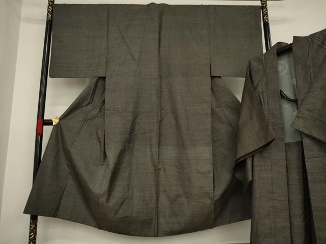 平和屋着物●男性　本場大島紬　アンサンブル　100亀甲　総詰め　正絹　逸品　AAAZ4990ck