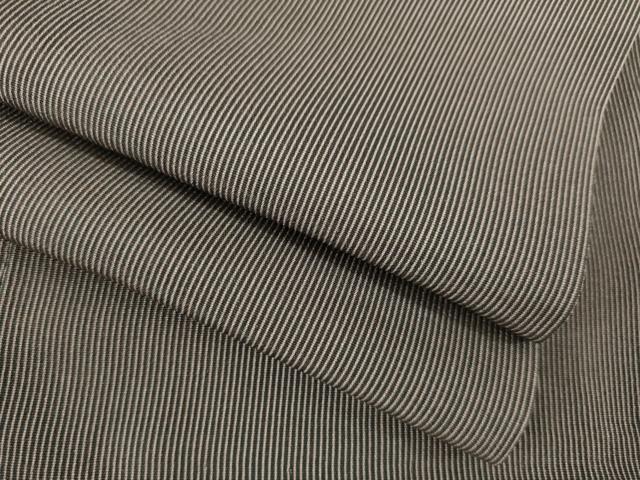 平和屋着物●江戸小紋　万筋　薄柿色×千歳茶色　正絹　逸品　AAAZ4999ck