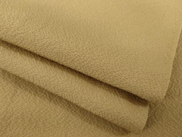 平和屋着物●上質な色無地　飴色　正絹　逸品　AAAZ5003ck