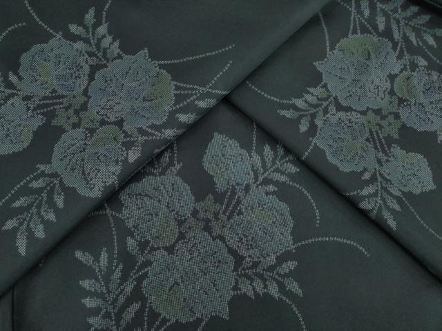 平和屋着物●小紋　草花文　洗える着物　AAAZ5005ck