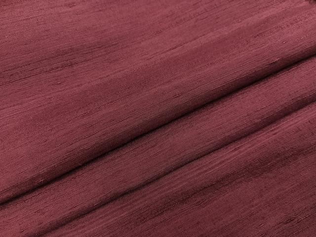 平和屋着物●上質な紬　色無地　浅蘇芳色　正絹　逸品　AAAZ5057ph