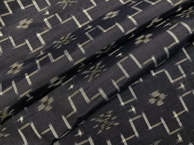 平和屋着物●本場琉球絣　紬　正絹　逸品　AAAZ5058ph