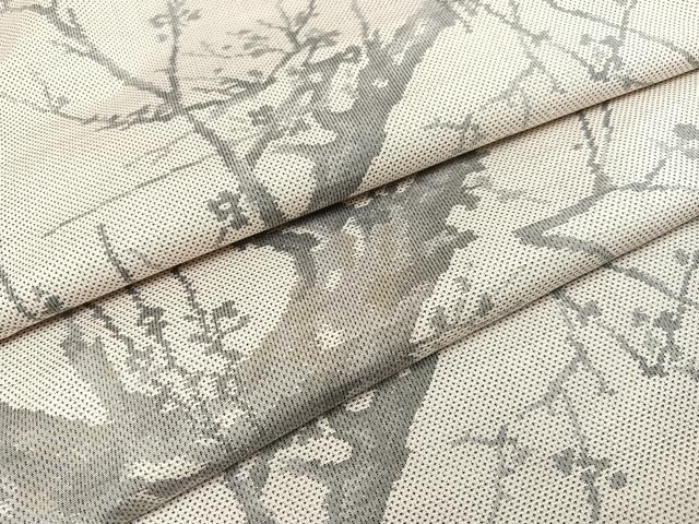 平和屋着物●本場大島紬　白大島　カタス７マルキ　総絣　草木文　正絹　逸品　AAAZ5090ph