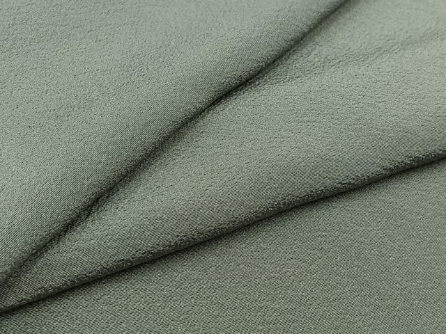 平和屋着物▽上質な色無地　単衣　鼠色　正絹　逸品　AAAZ5684jh
