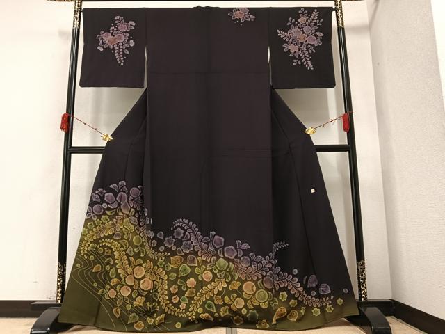 平和屋着物●訪問着　作家物　辻が花　暈し染め　正絹　逸品　AAAZ6804ph