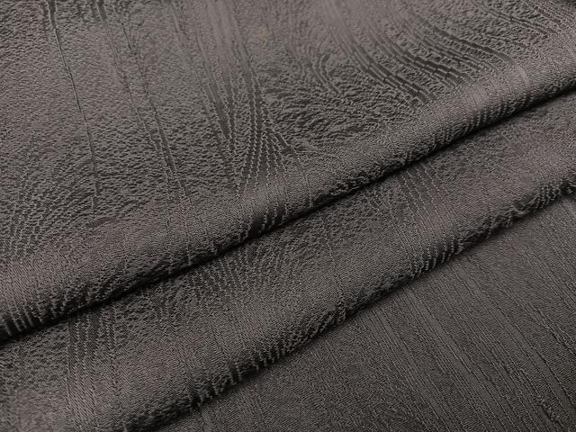 平和屋着物●上質な色無地　草木地紋　葡萄鼠色　正絹　逸品　AAAZ6806ph