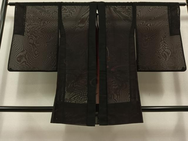 平和屋着物▽羽織　スリーシーズン　春夏秋　塵除け　竜田川文　正絹　逸品　AAAZ7135jh