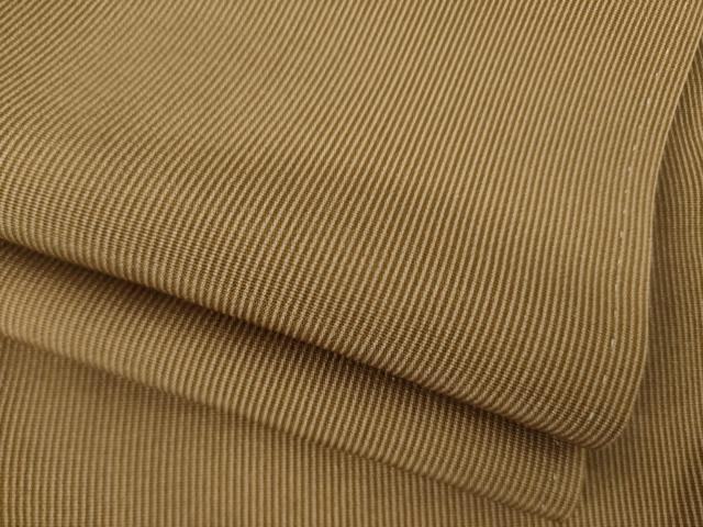 平和屋着物●江戸小紋　万筋　白茶色× 芝翫茶色　正絹　逸品　AAAZ7177ck