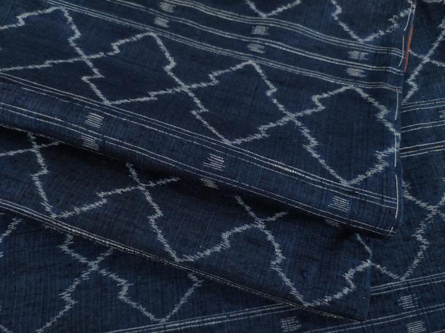 平和屋着物●上質な紬　松皮菱文　正絹　逸品　AAAZ7219ck