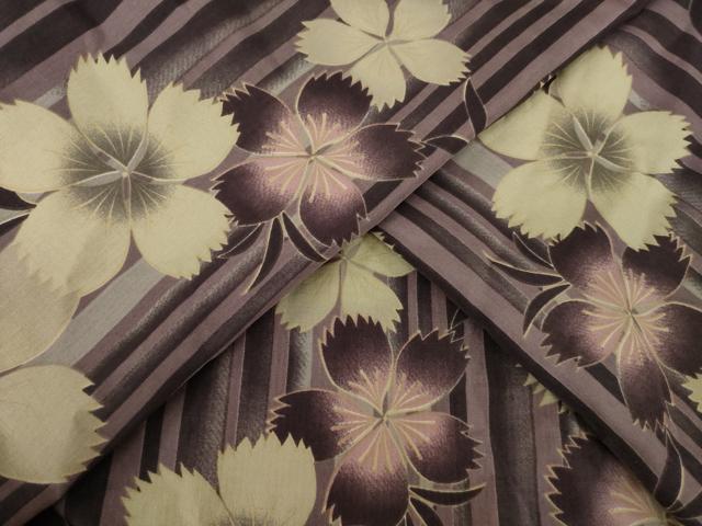 平和屋着物●リョウコキクチ　Ryoko Kikuchi　小紋　舞花文　洗える着物　AAAZ7231ck