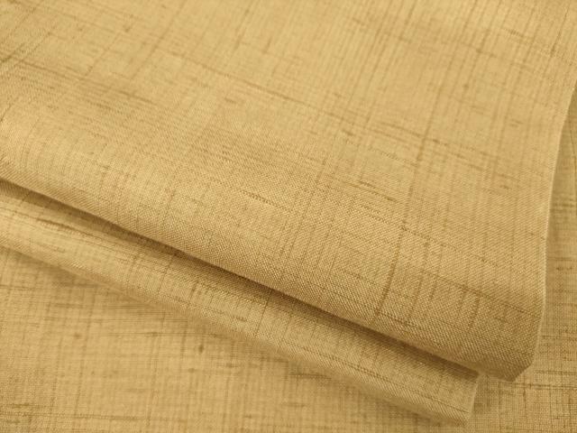 平和屋着物●上質な紬　色無地　芝翫茶色　正絹　逸品　AAAZ7238ck