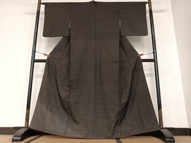 平和屋着物●上質な紬　訪問着　正絹　逸品　AAAZ7516zg