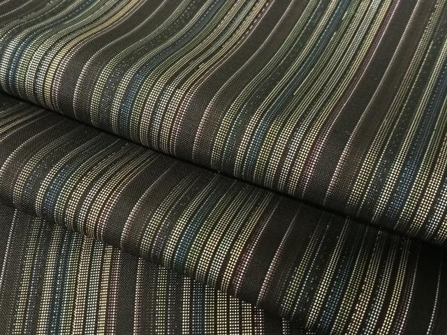 平和屋着物●本場縞大島紬　正絹　逸品　AAAZ7537zg