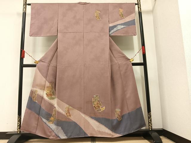 平和屋着物○訪問着 作家物 枝花文 正絹 逸品 CAAW3815vf