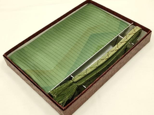 平和屋着物＊夏物　和装小物　帯締め・帯揚げセット　レース組　暈し　金糸　逸品　AAAZ7776ay