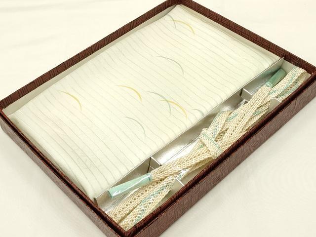 平和屋着物＊夏物　和装小物　帯締め・帯揚げセット　レース組　芝　暈し染め　正絹　逸品　未使用　AAAZ7777ay