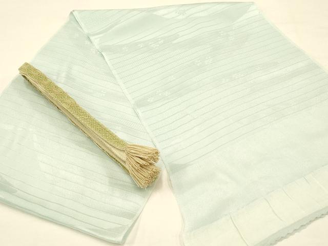 平和屋着物＊夏物　和装小物　帯締め・帯揚げセット　レース組　高麗組　霞花地紋　金糸　撚り房　逸品　AAAZ7784ay