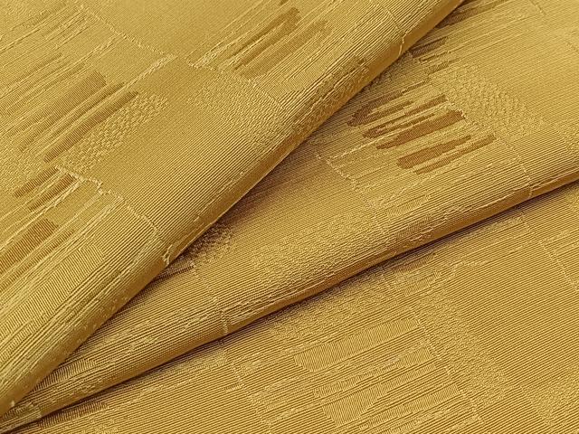 平和屋着物▽上質な小紋　単衣　市松地紋　正絹　逸品　AAAZ7824jh