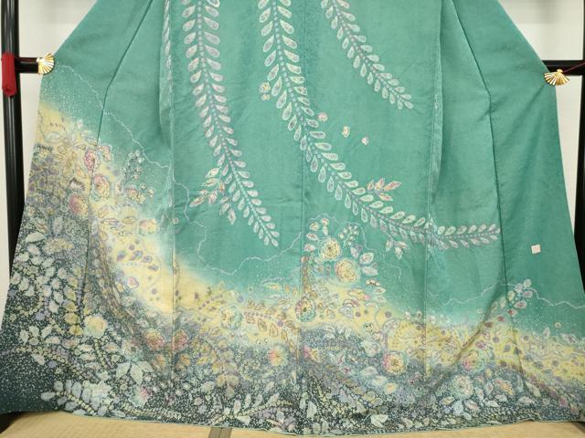 平和屋着物○訪問着 作家物 絞り 辻が花 金彩 正絹 逸品 CAAV4692vp