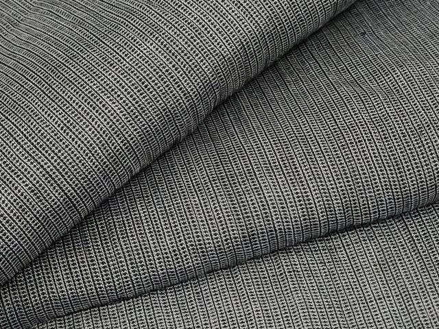 平和屋着物＊夏物　小紋　縮織り　縞　AAAZ8547jd