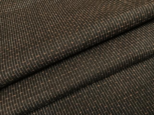 平和屋着物●男性　国指定重要無形文化財　本場久米島紬　手織　正絹　逸品　未使用　AAAZ8855ph