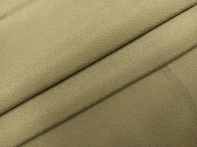 平和屋着物●上質な色無地　油色　正絹　逸品　AAAZ8864ph