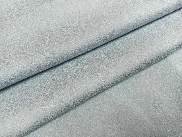 平和屋着物●上質な色無地　花地紋　秘色色　正絹　逸品　AAAZ8868ph