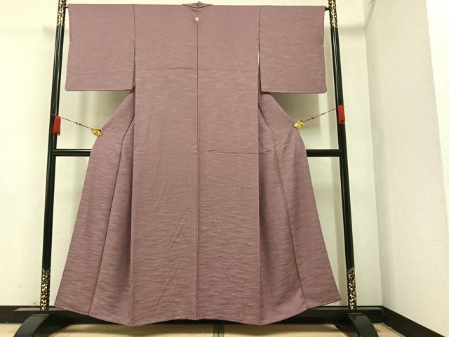 平和屋着物○無地絵羽訪問着 草木文 色無地 裏葉柳色
