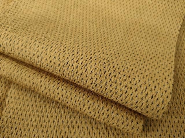 平和屋着物●白鷹お召　蚊絣　正絹　逸品　AAAZ8927ck