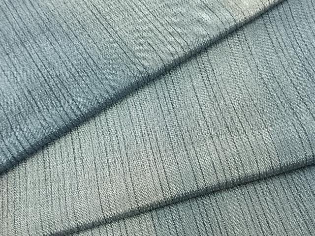 平和屋着物▽上質な紬　単衣　間道　正絹　逸品　AAAZ9173fy