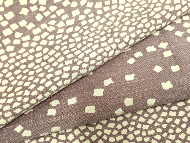 平和屋着物▽上質な紬　単衣　横段文　正絹　逸品　AAAZ9227fy