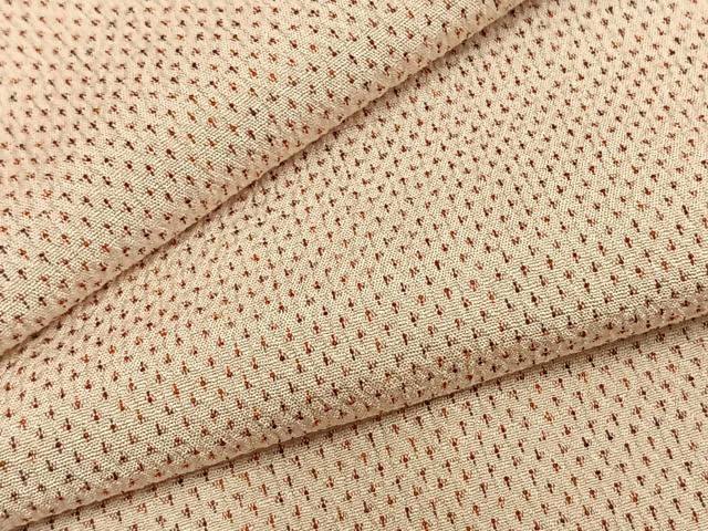 平和屋着物▽本塩沢　単衣　蚊絣　正絹　逸品　AAAZ9246fy