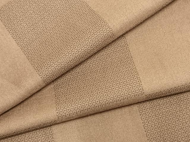 平和屋着物▽洗える最高級着物　＜英＞はなぶさ謹製　小紋　単衣　市松文様　洗える着物　AAAZ9398fy