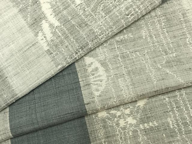 平和屋着物▽上質な紬　単衣　間道　正絹　逸品　AAAZ9495fy