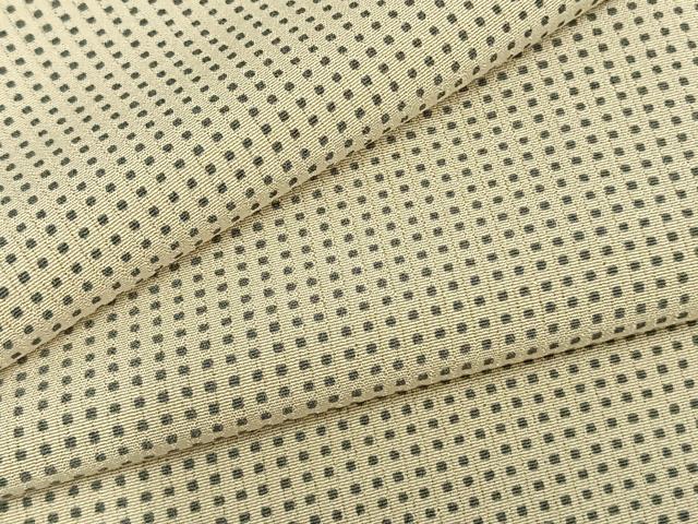 平和屋着物▽上質な小紋　単衣　角通し　正絹　逸品　AAAZ9591fy