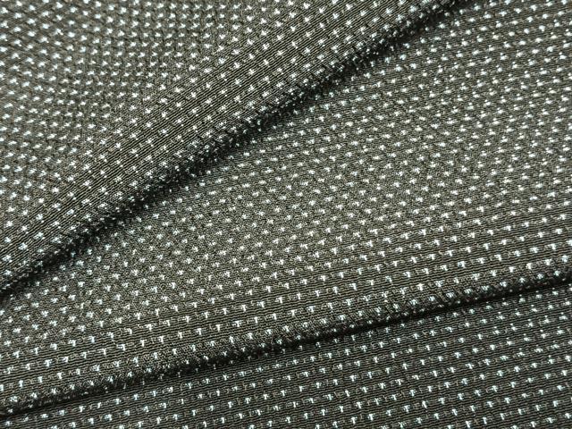 平和屋着物▽本塩沢　単衣　蚊絣　正絹　逸品　AAAZ9605fy