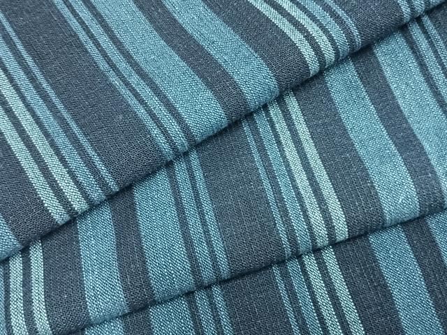 平和屋着物▽上質な紬　単衣　縞　そごう百貨店扱い　正絹　逸品　AAAZ9613fy