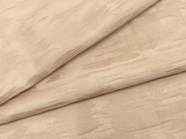 平和屋着物▽上質な色無地　単衣　霞地紋　灰桜色　正絹　逸品　AAAZ9666fy