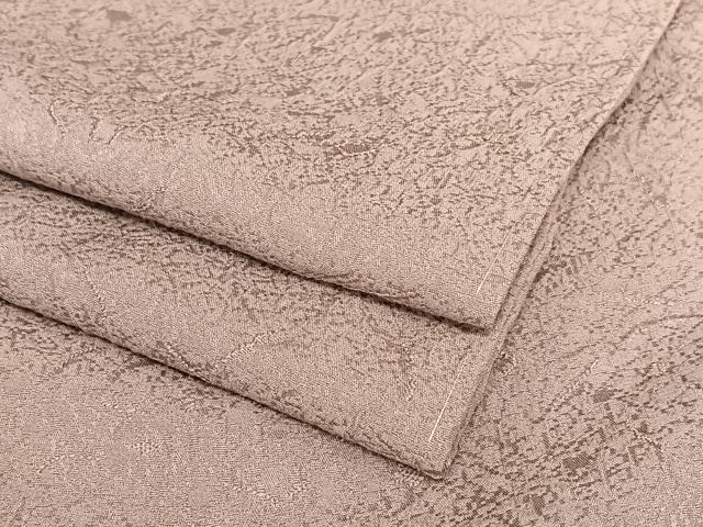 平和屋着物●上質な色無地　箔散らし地紋　浅蘇芳色　正絹　逸品　AABA0094zg