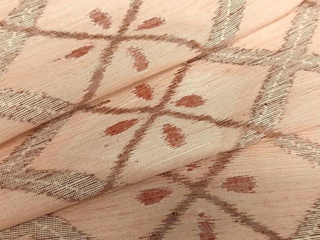 平和屋着物●上質な紬　花菱文　やまと誂製　正絹　逸品　AABA0108zg