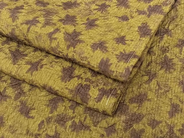 平和屋着物●上質な紬　絞り　正絹　逸品　未使用　AABA0111zg