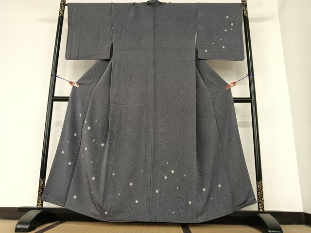 平和屋着物●訪問着　蛍暈し　鬼しぼ縮緬　正絹　逸品　AABA0189zg