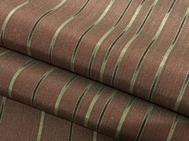平和屋着物●上質な紬　縞　正絹　逸品　AABA0217zg