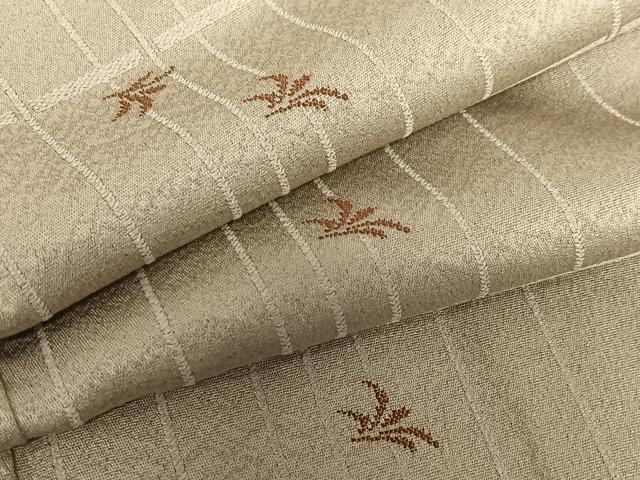 平和屋着物●お召　舞花文　正絹　逸品　AABA0244zg