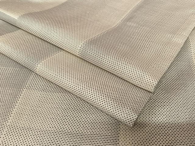 平和屋着物●本場大島紬　白大島　カタス7マルキ　色紙重ね文　正絹　逸品　AABA0248zg