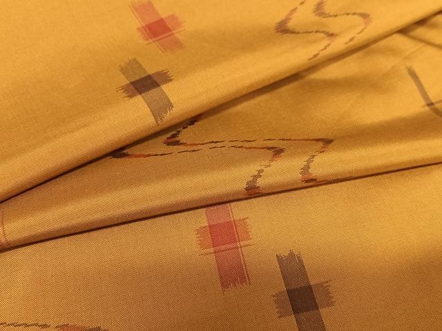 平和屋着物●上質な紬　琉球絣　やまと誂製　正絹　逸品　AABA0288zg